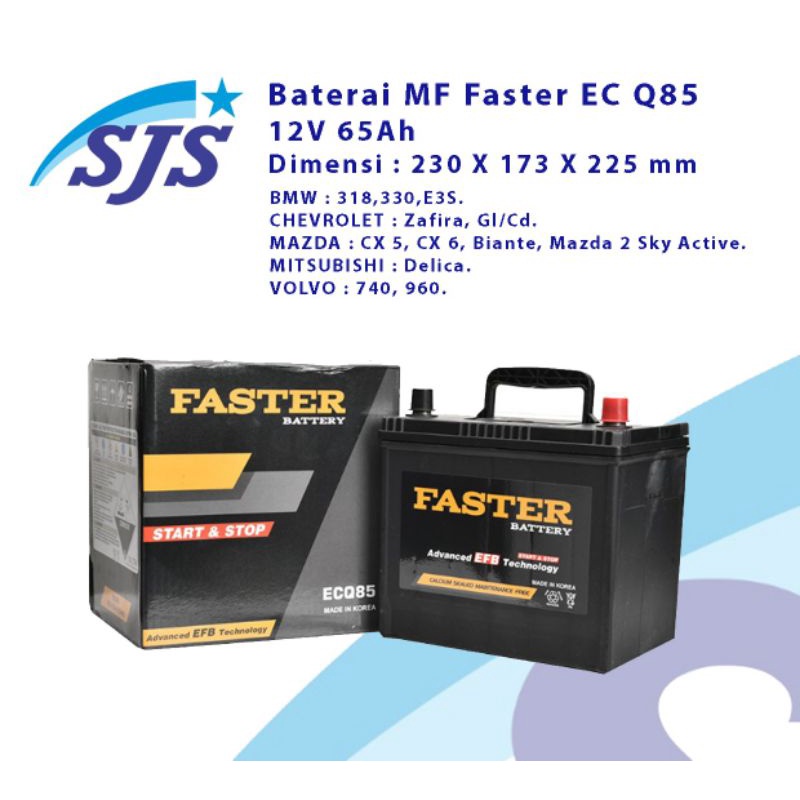 Jual Aki SMF Q85 Faster New Korea type kering mobil mazda Start stop ...