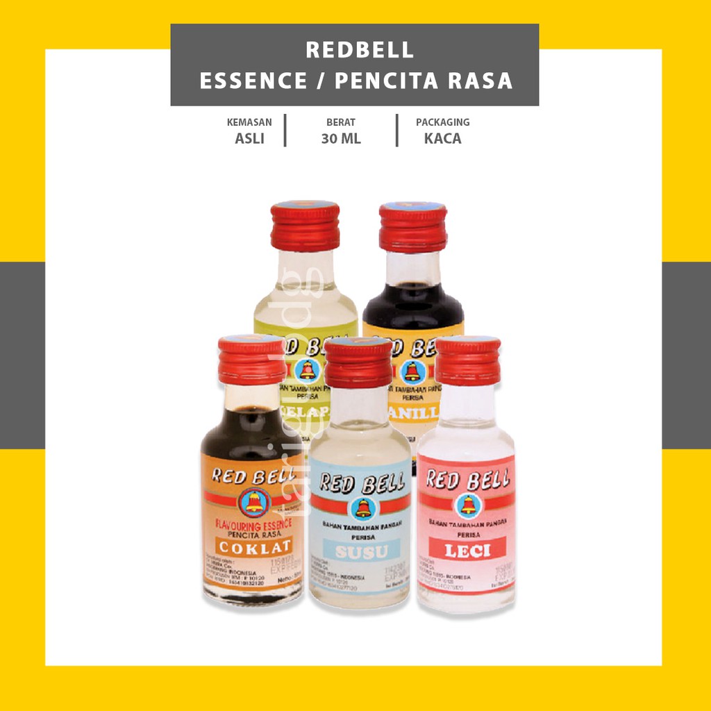RED BELL FOOD ESSENCE 30ML - REDBELL PEWARNA AROMA MAKANAN - PENGHARUM ...