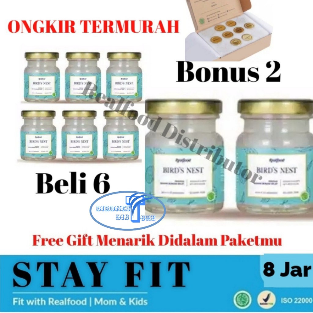 Jual Realfood Stay Fit 6 Jar Bonus 2 jar ( Minuman sarang walet ...