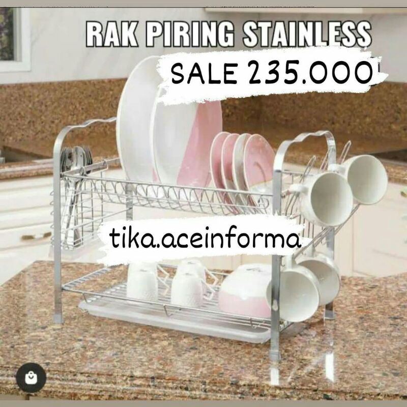 Jual RAK PIRING STAINLESS | Shopee Indonesia