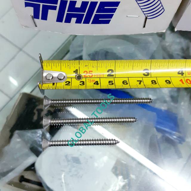 Jual Sekrup stainless 10 x 2-1/2 fab ss 10 x 2.5 tapping fab FH ss 10 x ...