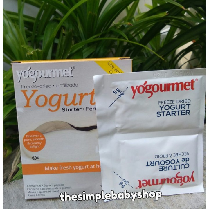 Bibit Yogurt Starter Yogurmet dari Kanada 1 Strip isi 2x5 gram | Shopee ...