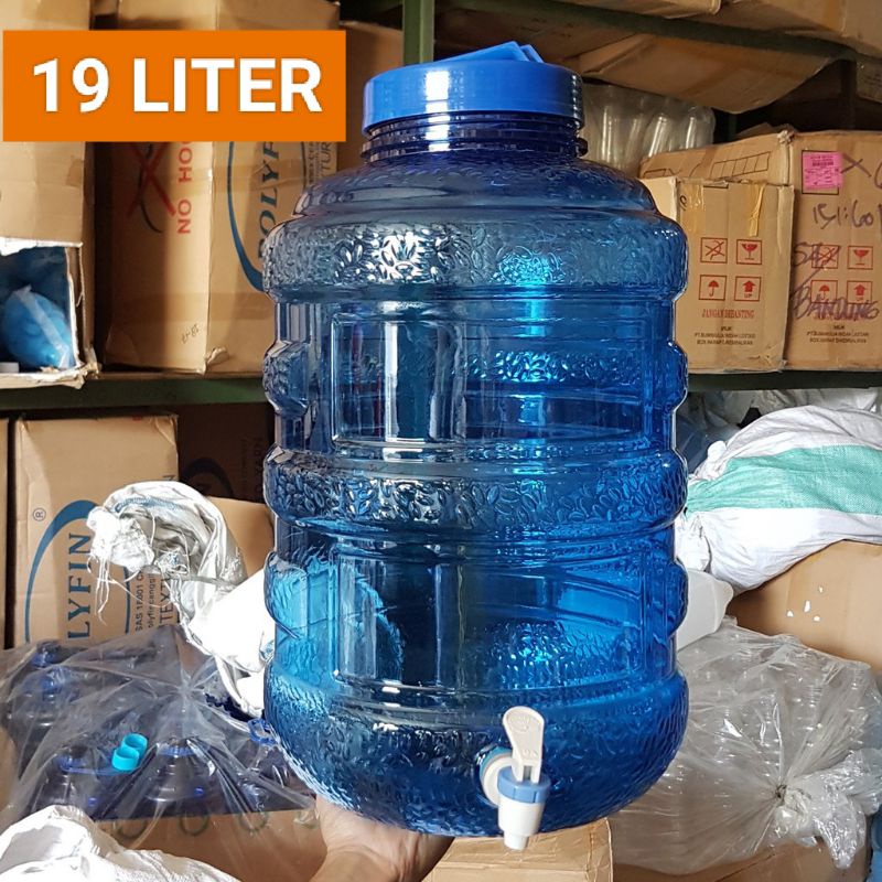 Jual GALON 19 LITER/ GALON DISPENSER KERAN/ GALON BESAR 19 LITER ...