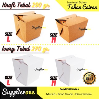 Jual Food Pail L / Foodpail M / Food Pail Box / Kemasan Rice Box / Dus ...