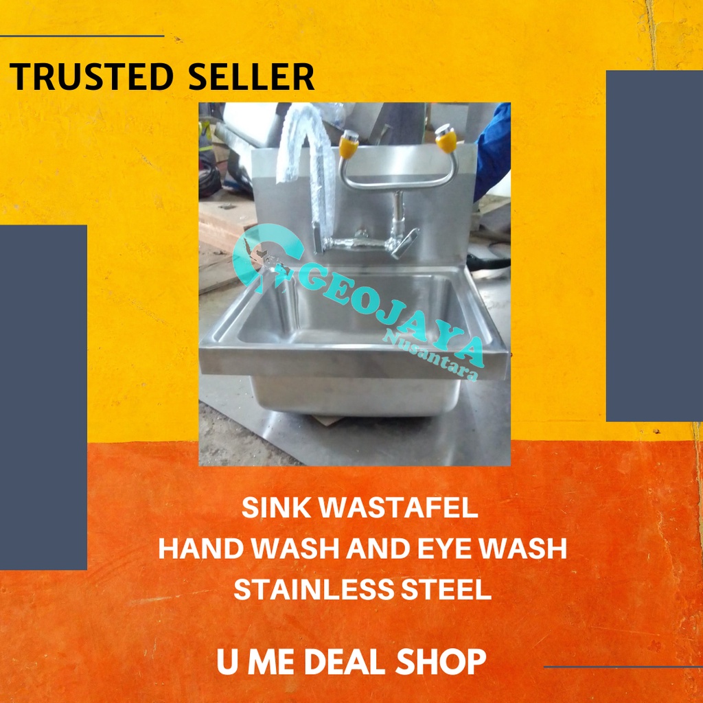 Jual SINK WASTAFEL HAND WASH AND EYE WASH STAINLESS STEEL | Shopee ...