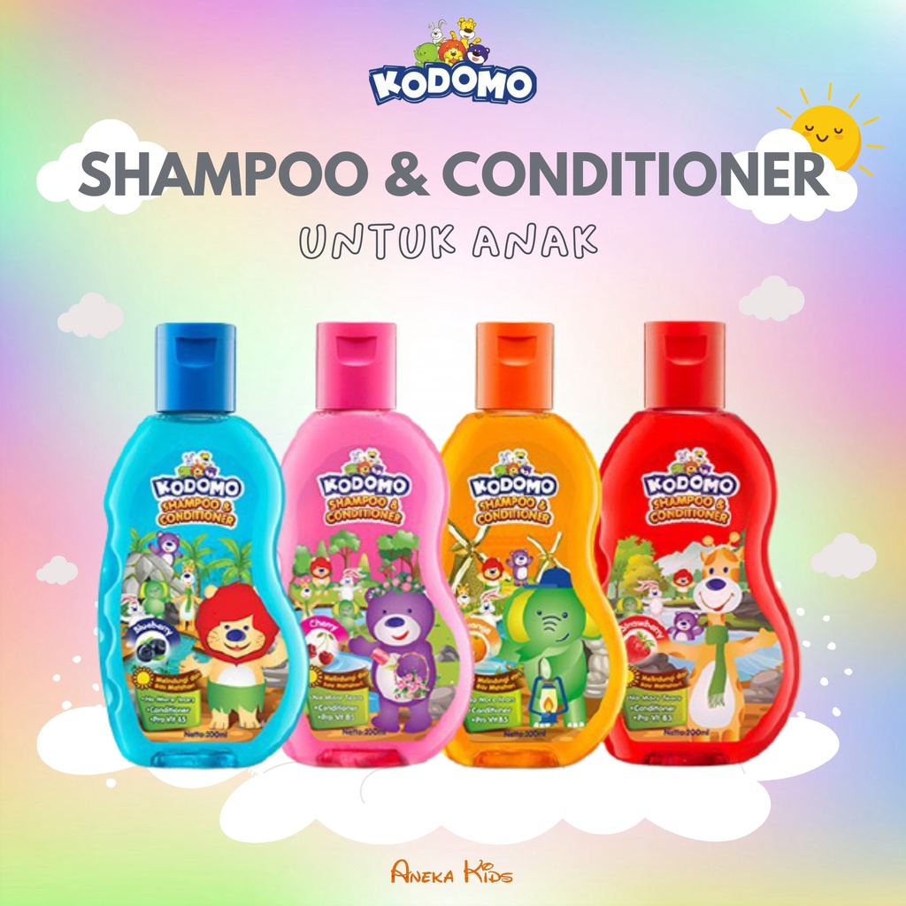 Jual Kodomo Shampoo & Conditioner Anak 200 ml Indonesia|Shopee Indonesia