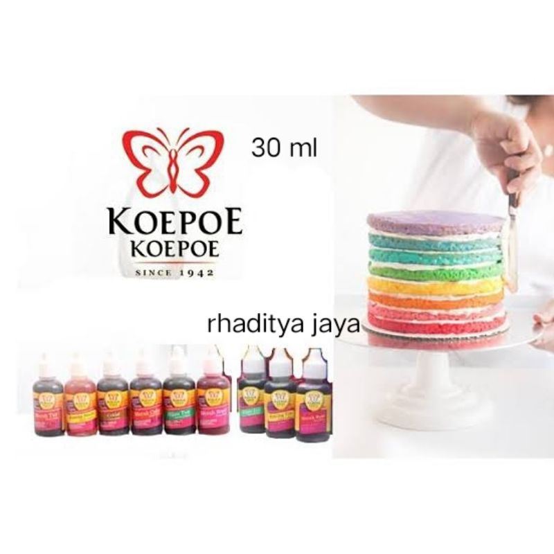 Jual koepoe koepoe pewarna makanan 30 ml | Shopee Indonesia