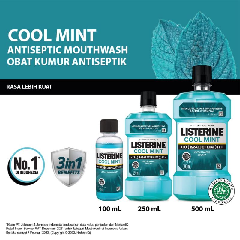 Jual Listerine 250ml , 100 ml , 500 ml listerin obat kumur | Shopee ...