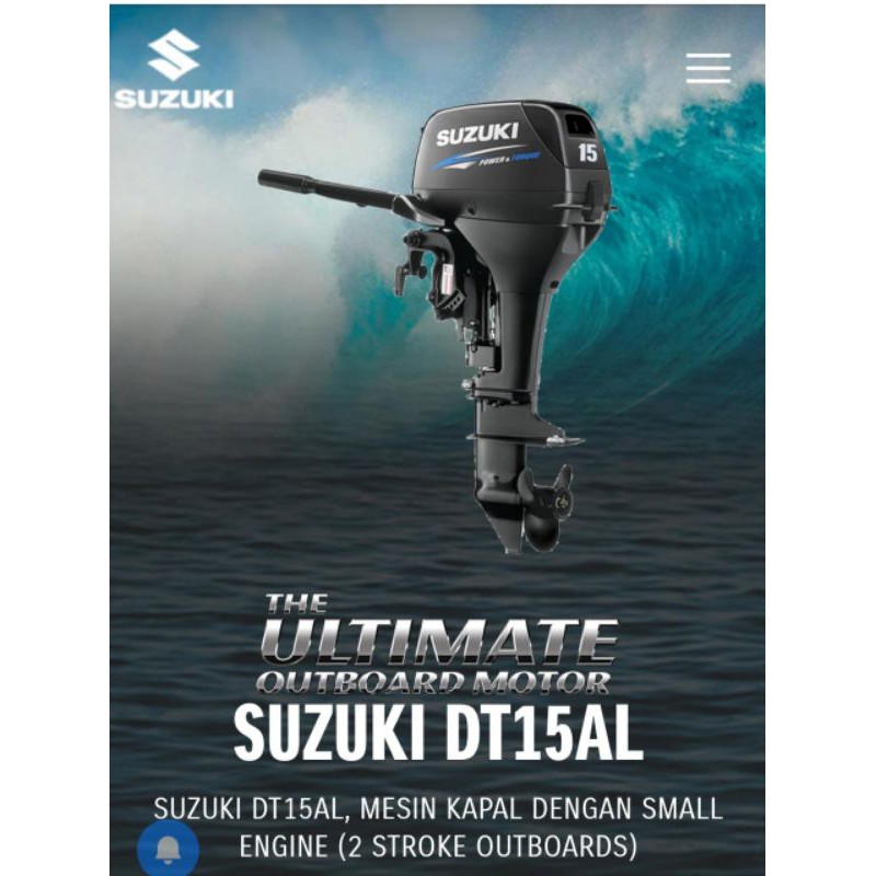 Jual MESIN TEMPEL/OUTBOARD SUZUKI DT15A Indonesia|Shopee Indonesia
