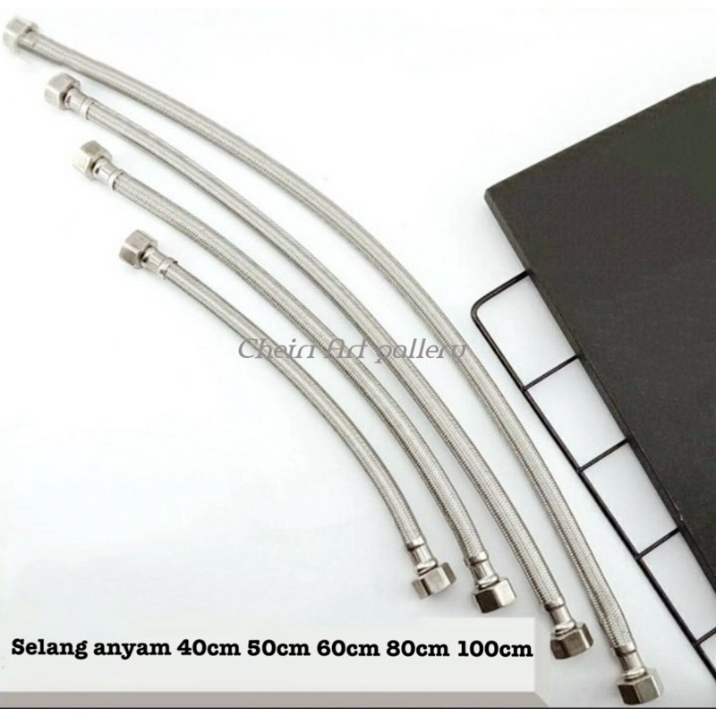 Jual Selang fleksibel anyam stainless 40 50 60 80 100cm / fleksibel ...