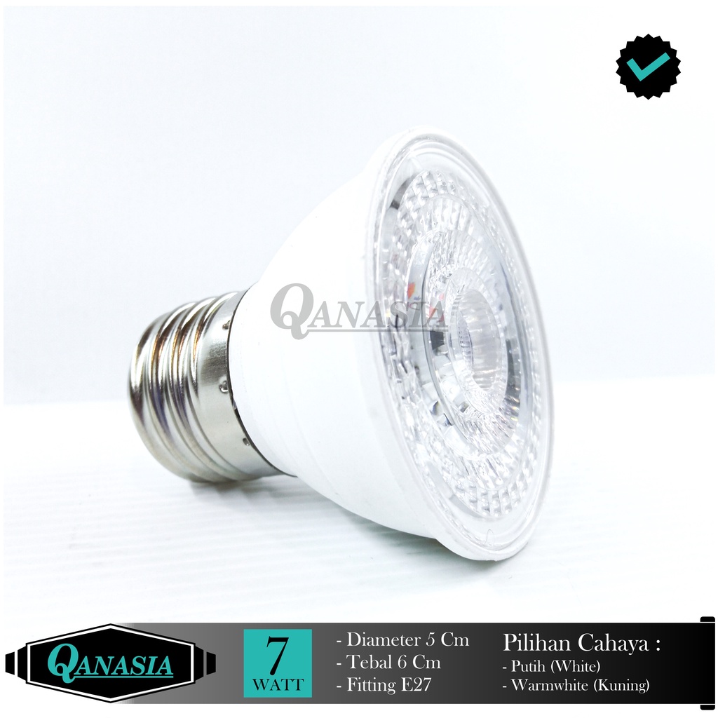 Jual Lampu Spotlight Spot Light Sorot LED 7W 7 Watt E27 Warm White 3000K Natural 4000K Putih ...