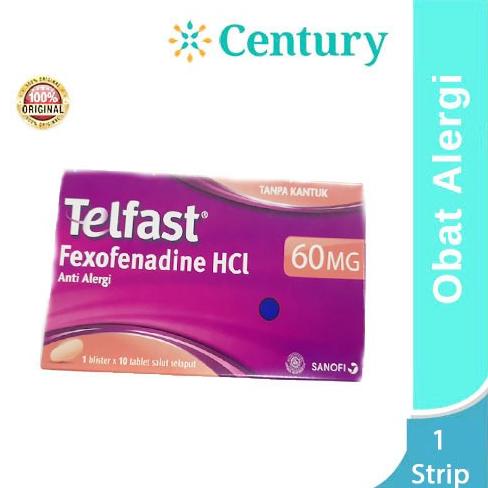 Jual Telfast 60MG 1 Strip isi 10 Tablet / Anti Alergi | Shopee Indonesia