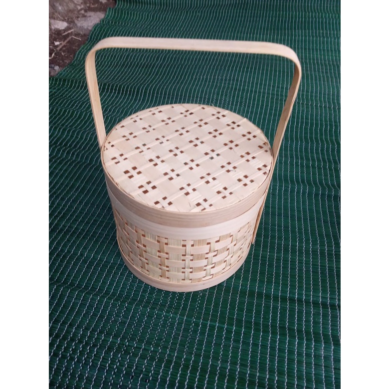 Jual Rantang Rembulan / Rantang Bambu Bulat / Hampers Bambu / Wadah ...