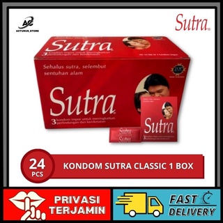 Jual 1 Box Kondom Sutra Merah isi 3's / 1 Kotak isi 24 pcs / Kondom ...