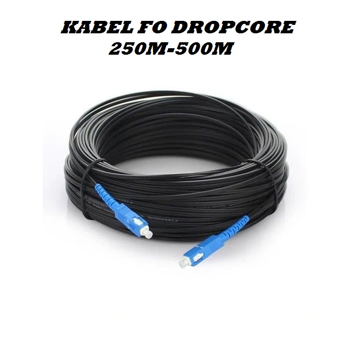 Jual KABEL FO DROPCORE 250M-500M 1 CORE SC TO SC UPC FIBER OPTIC SIAP ...