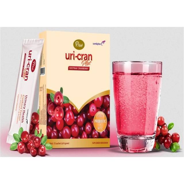 Combiphar Prive Uri Cran ekstrak cranberry isi 15 sachet | Shopee Indonesia