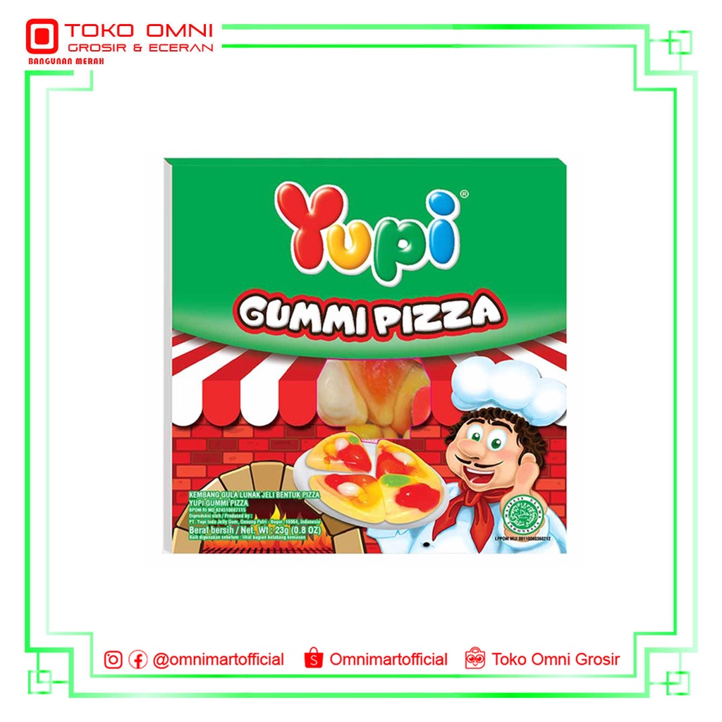 Jual YUPI GUMMI PIZZA 23g | Shopee Indonesia