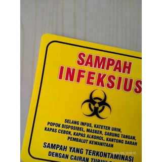 Jual Stiker Sampah Infeksius / Stiker Sampah Medis / Stiker Puskesmas ...