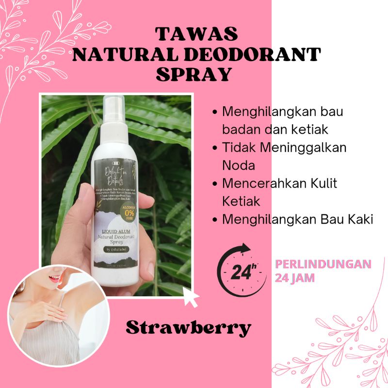 Jual TAWAS NATURAL DEODORANT SPRAY | Shopee Indonesia