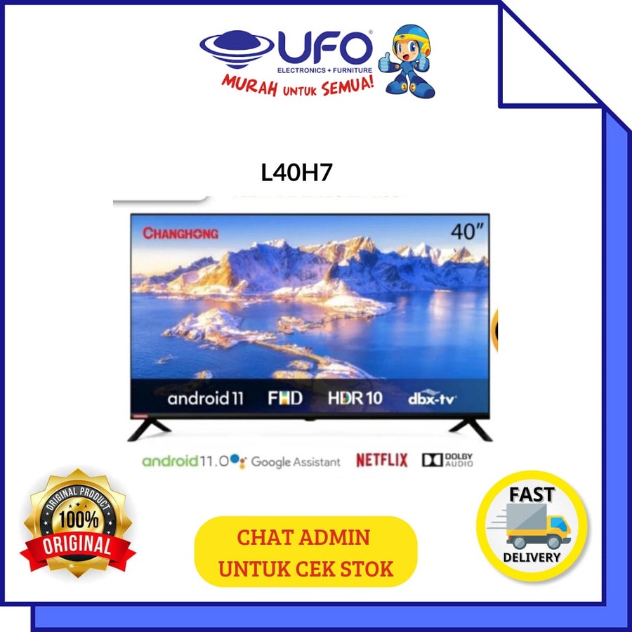 Jual CHANGHONG L40H7 Full HD LED Android 11 40 Inch | Shopee Indonesia