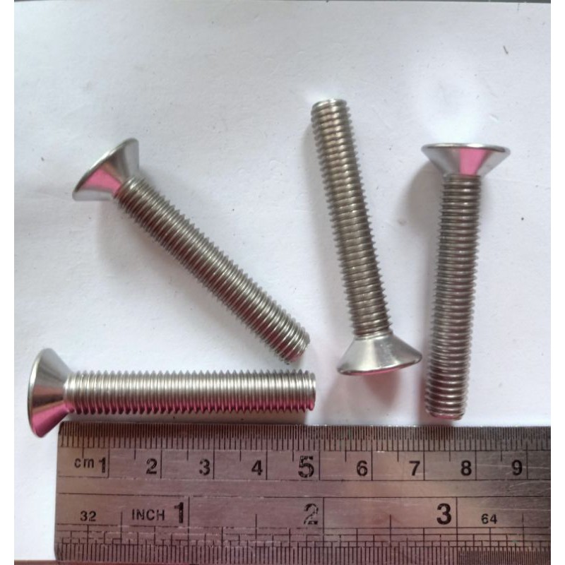 Jual Baut Payung /JF baut 12 / 8mm X 50mm kunci L Stainless | Shopee Indonesia