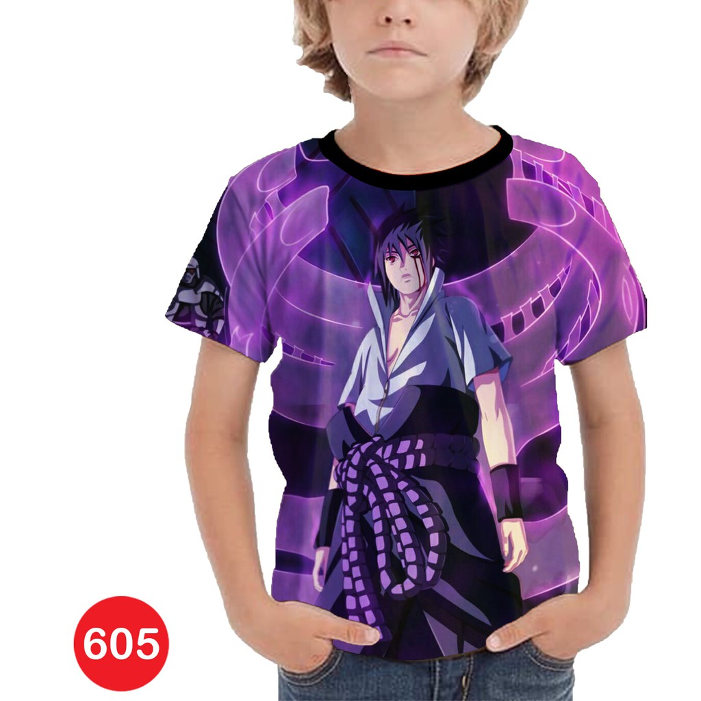 Jual Baju Naruto 3D Baju Sasuke Uchiha Itachi Kartun Series Anak #605 ...