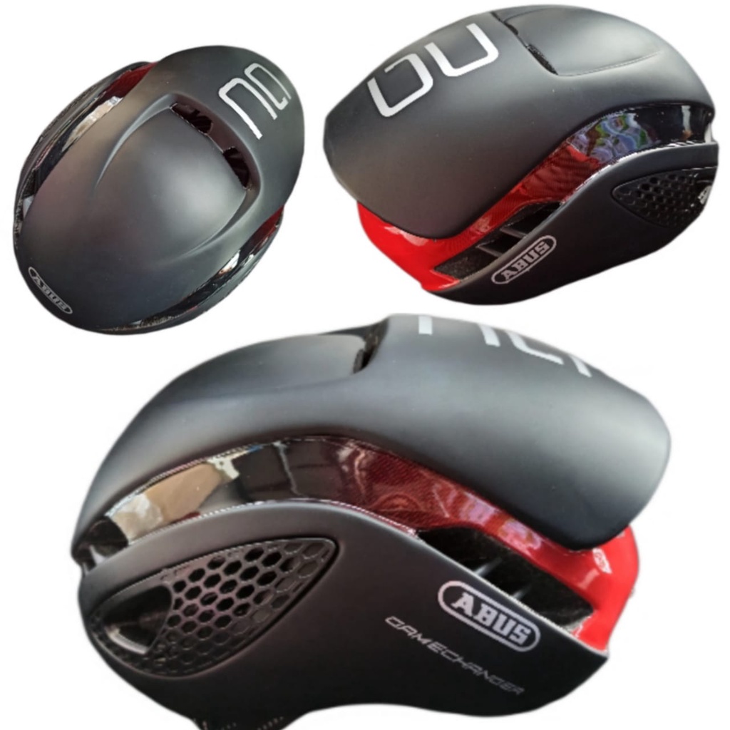 Jual ABUS replica Aero Helmet GameChanger helm road bike Art - BLACK ...