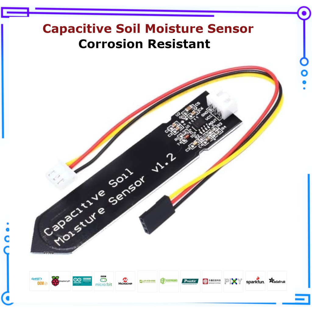 Jual Analog Capacitive Soil Moisture Sensor Corrosion Resistant ...