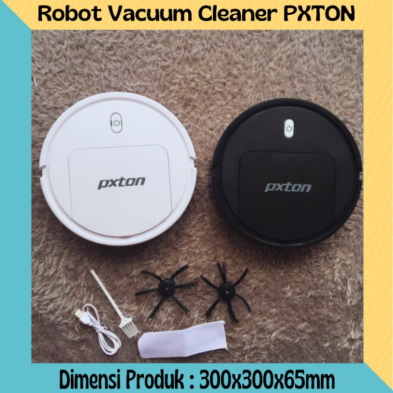 Jual Smart Robot Vacuum Cleaner PXTON Alat Penyedot Debu Sapu Otomatis Pembersih Lantai | Shopee ...