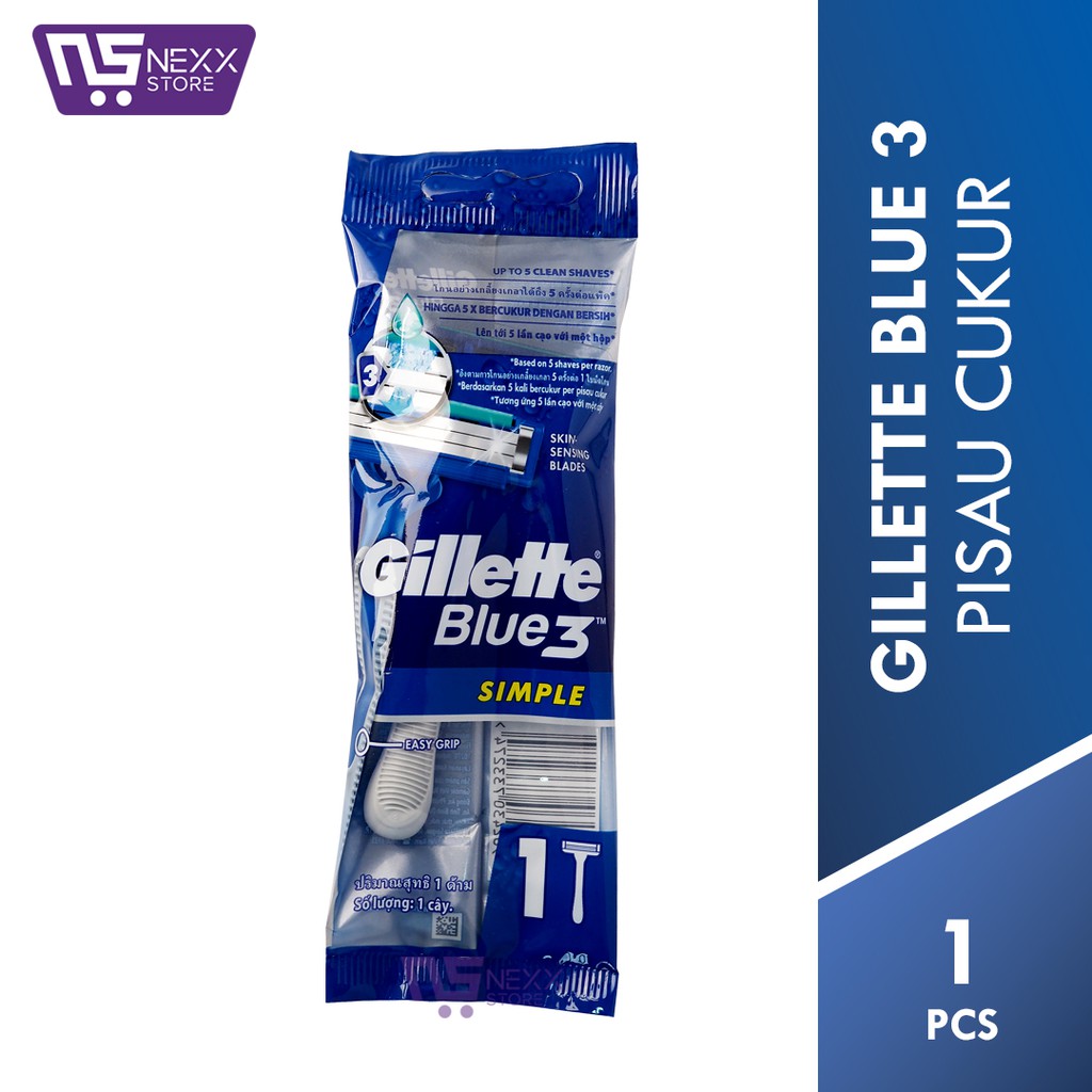 Jual GILLETTE - Blue 3 Simple ( 1 pcs ) | Shopee Indonesia