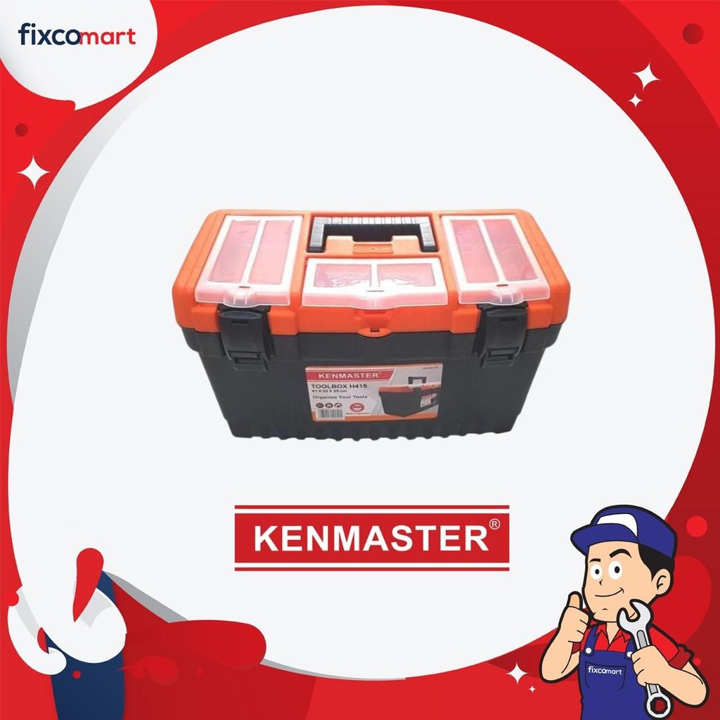 Jual Kenmaster H415 Toolbox Besar Kotak Penyimpanan Perkakas | Shopee ...