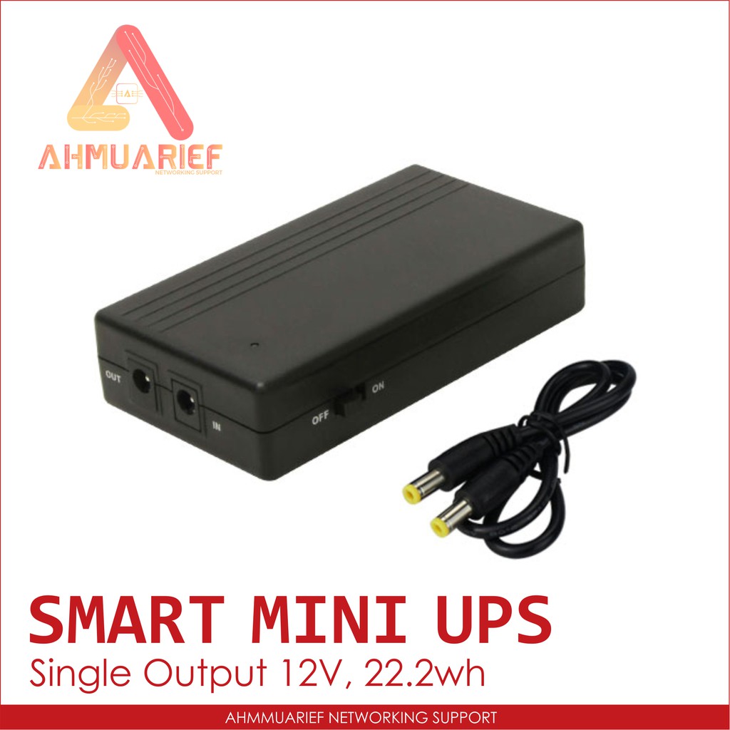 Jual SINGLE OUTPUT - MINI UPS DC BATTERY BACKUP POWER BANK SMART ...