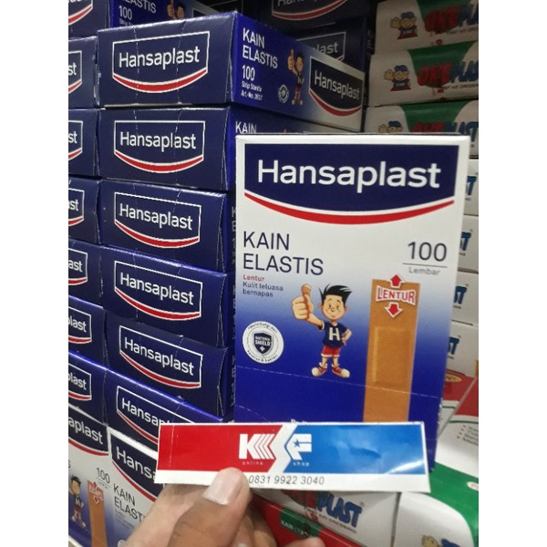 Jual ISI 100pcs HANSAPLAST PLESTER LUKA PLESTER KAIN ELASTIS | Shopee ...