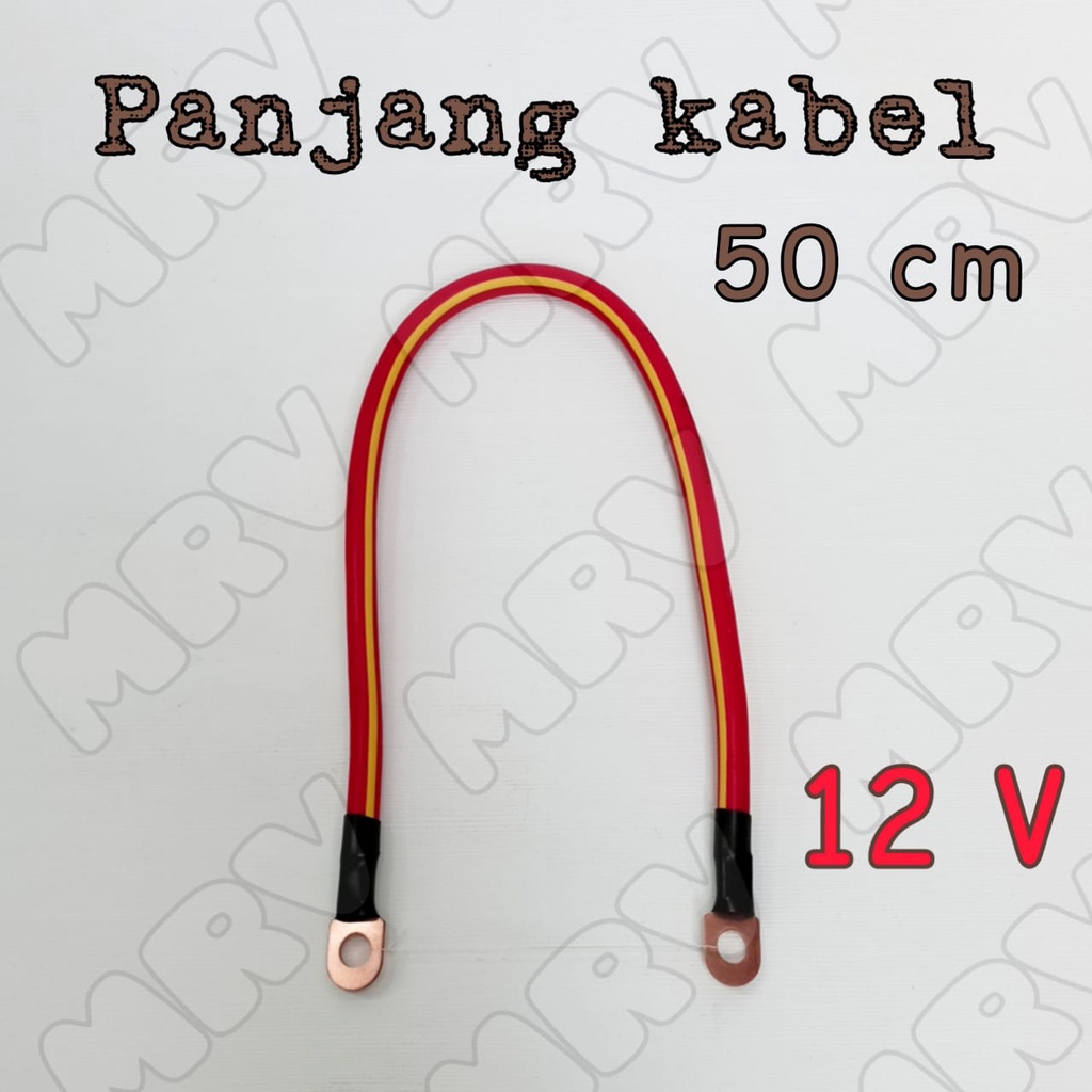 Jual Kabel Aki 50cm / Kabel Accu 12V panjang 50cm | Shopee Indonesia