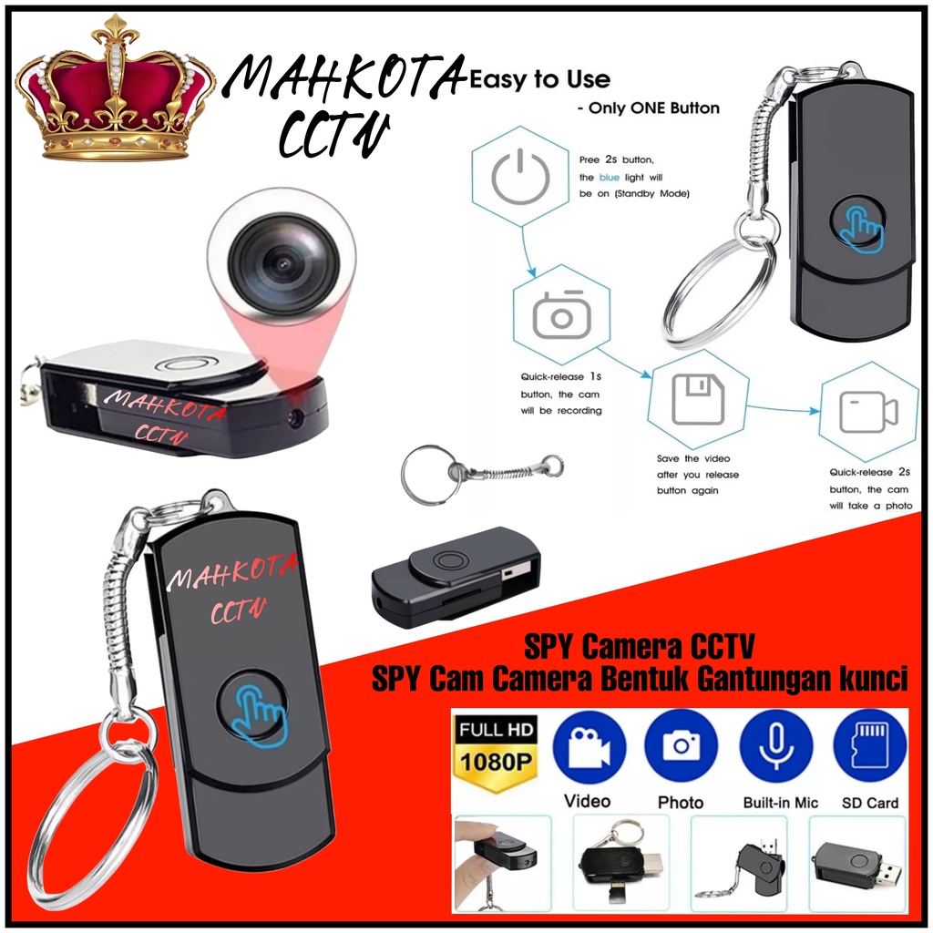 Jual SPY KAMERA PENGINTAI MINI CCTV CAMERA MINI SPY CAM CAMERA KAMERA ...