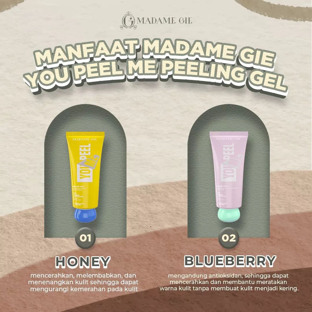 Jual Madame Gie Madame You Peel Me - Peeling Gel | Shopee Indonesia Jual Madame Gie Madame You Peel Me - Peeling Gel | Shopee Indonesia