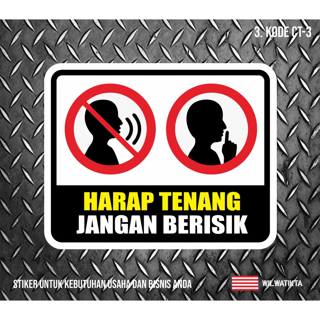 Jual Sticker Harap Tenang Jangan berisik ( Min.2 pc ) Indonesia|Shopee ... Jual Sticker Harap Tenang Jangan berisik ( Min.2 pc ) Indonesia|Shopee ...