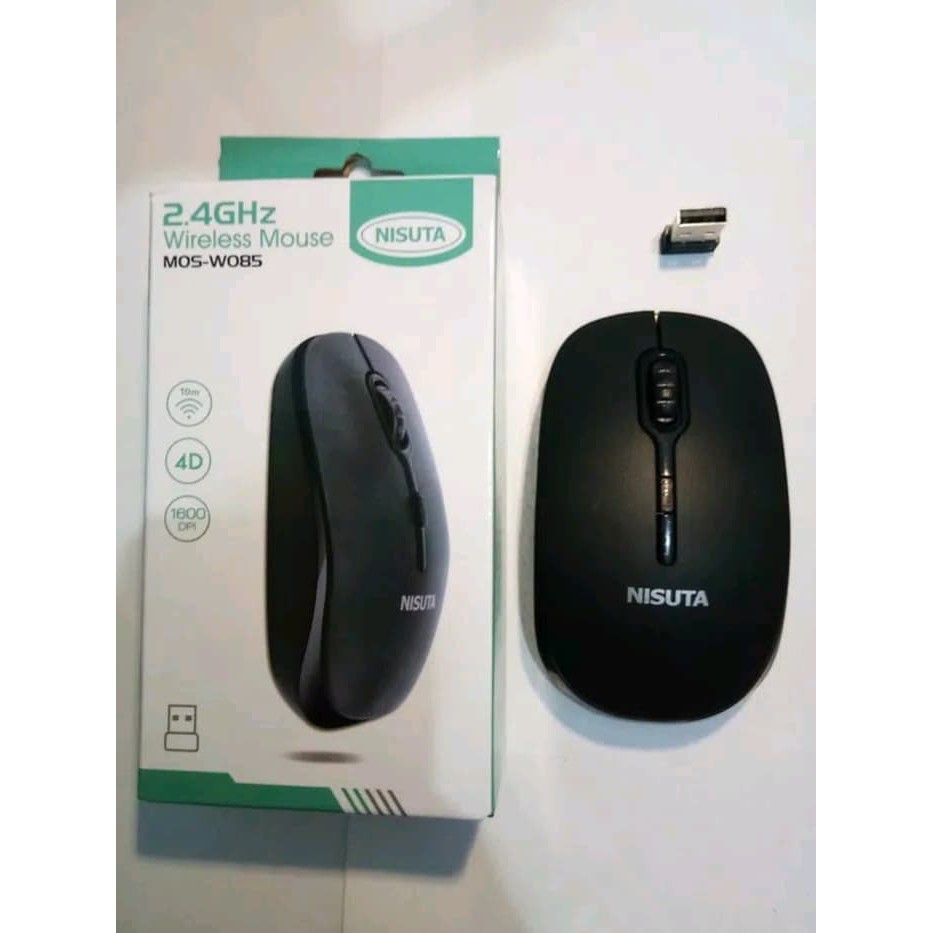 Jual MOUSE WIRELESS NISUTA W085 - BLACK | Shopee Indonesia