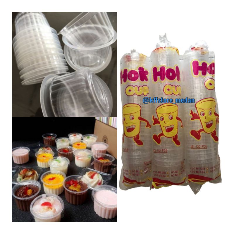 Jual Cup Puding Ulir 120ml + Tutup per pack ( isi 50pcs ) | Shopee ...