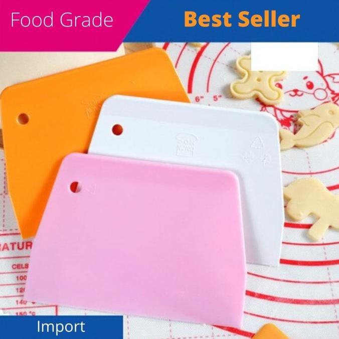 Jual PERALATAN BAKING PISAU PLASTIK PEMOTONG ADONAN BAKPAO ROTI / DOUGH ...
