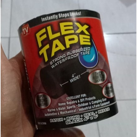 Jual JS01 Flex Tape 4"x 1,5m isolasi ajaib super waterproof Lem kran selotip | Shopee Indonesia