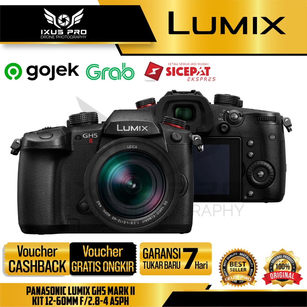 Jual Panasonic Lumix GH5 Mark II / GH5 II Kit 12-60mm f/2.8-4 ASPH | Shopee Indonesia