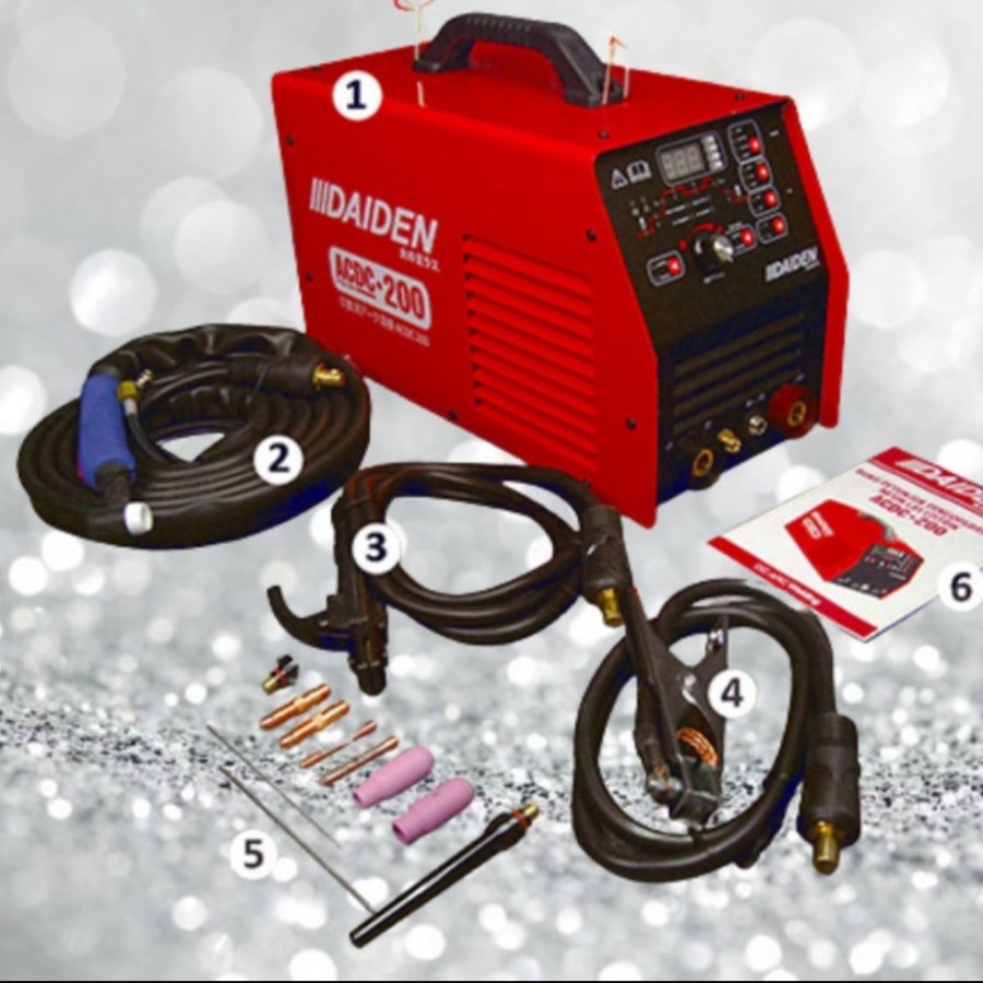 Jual DAIDEN ACDC 200 Mesin Las Inverter TIG AC DC Welding Argon AC/DC 200A | Shopee Indonesia