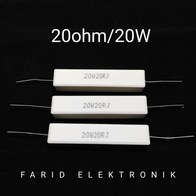 Jual Resistor 20 ohm 20ohm 20w 20 watt | Shopee Indonesia