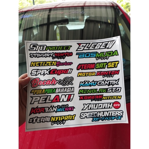 Jual Stiker Pack kata kata Viral / Stiker Racing / Stiker Terbaru ...