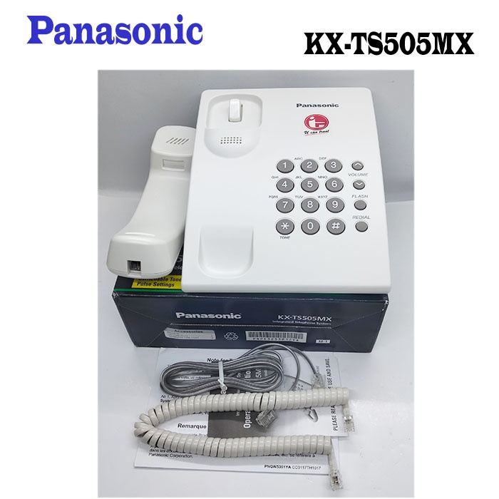 Jual Telpon Panasonic kx-ts505mx/kx-ts500mx Telepon Rumah Kantor | Shopee Indonesia