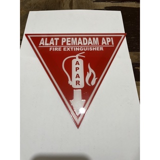 Jual Segitiga APAR Akrilik Acrylic sign ukuran 20 x 17 cm | Shopee ...