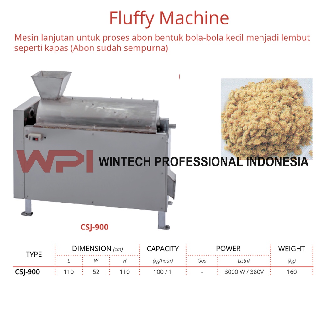 Jual Getra CSJ-900 Meat Fluffy Machine - Pembuat Abon Sudah Sempurna ...