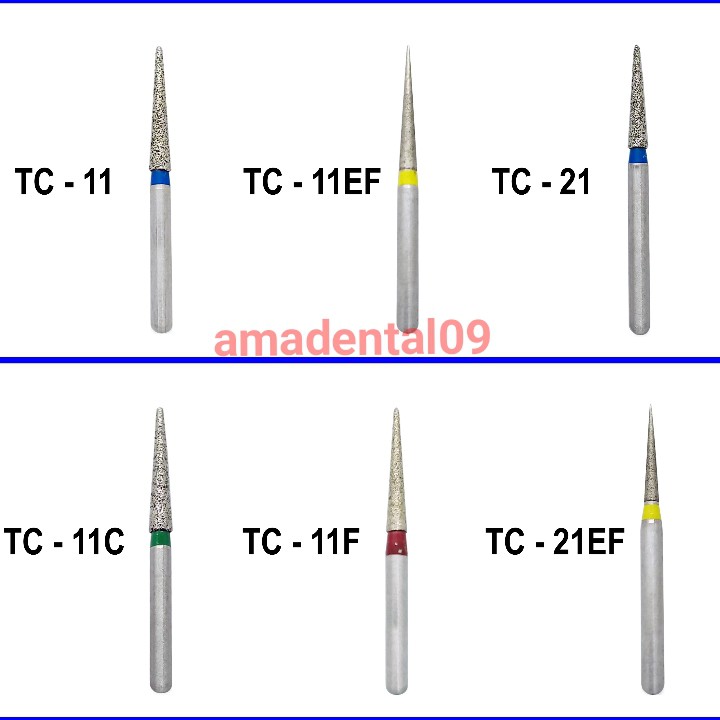 Jual BUR DIAMOND TAPER CONICAL TC DENTAL GIGI | Shopee Indonesia