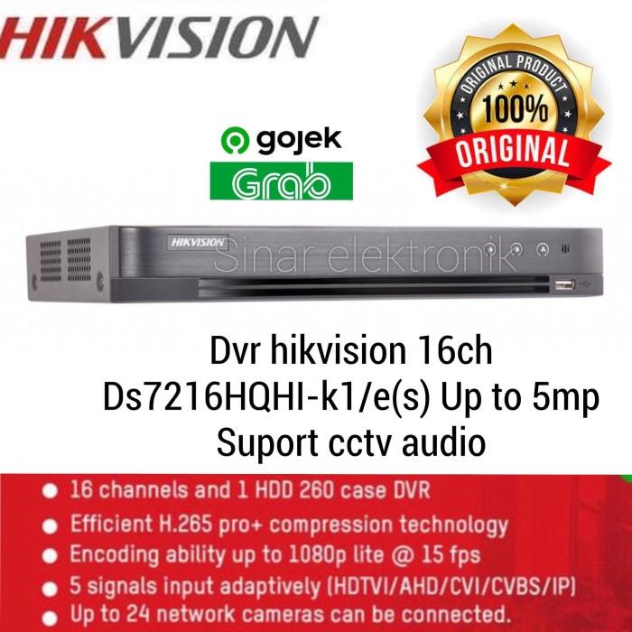 Jual Dvi | Dvr 16Ch Hikvision Suport 5Mp Ds7216Hqhi-K1/E | Shopee Indonesia